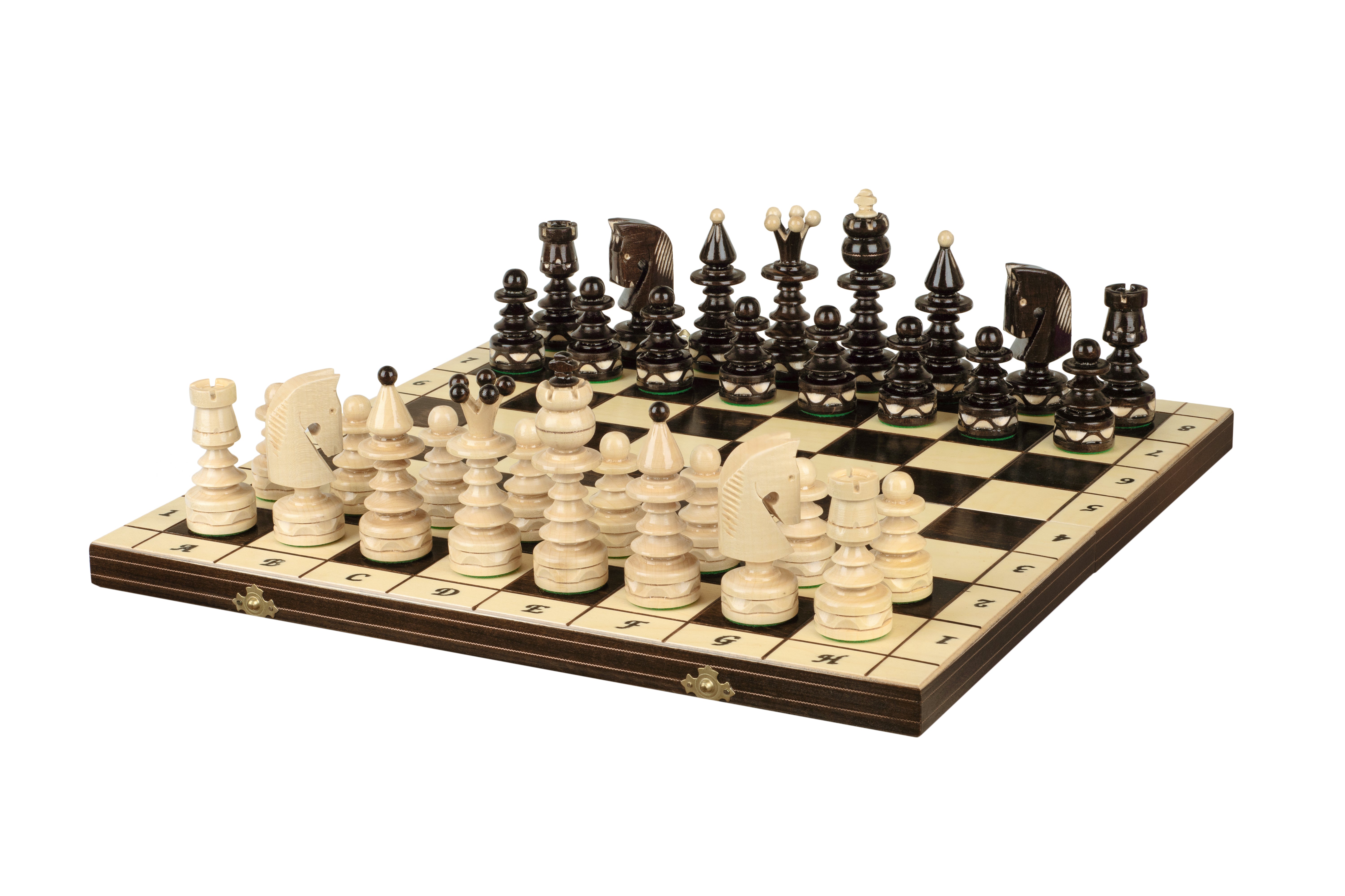 Christmas Tree Chess Set Handcrafted Hornbeam Pieces 4.72 in King ...